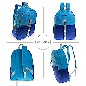 Moda West 24 Pack 17 inch Wholesale Bulk Backpack In Assorted Colors