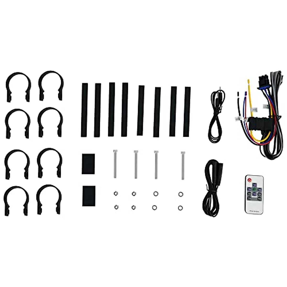 Rockville PT65BR 6.5" Powered Bluetooth LED Tower Speakers for ATV/UTV/RZR/Cart, Black