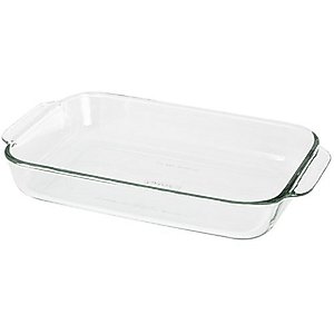 Pyrex Bakeware 2-Quart Oblong Baking/Serving Dish, Clear, 2 QT - Original Genuine Pyrex - Made in the USA