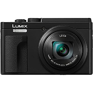 Panasonic Lumix DCZS80 Digital Camera (Black) (DC-ZS80K) - Bundle - with 64GB Memory Card + DMW-BLE9 Battery + 12 Inch Flexible Tripod + Camera Bag + Cleaning Set + USB Card Reader