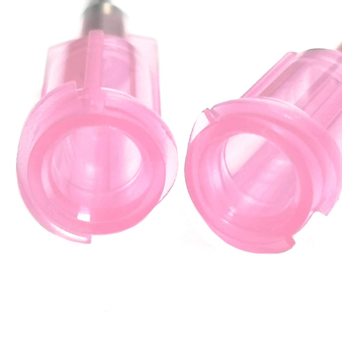 SANANTS 20 Gauge 1.5 Inch Industrial Blunt Tip Dispensing Needle with Luer Lock, Precision Applicator,Pink 20 PCS