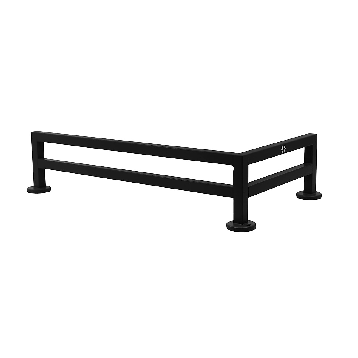 Teak Tuning Fence Style, L-Shaped Fingerboard Rail, 11" - Custom Designed by Teak Tuning - Premium Solid Steel Construction, Matte Powder Coated Finish in Black - Superior Non-Slip Foam Feet