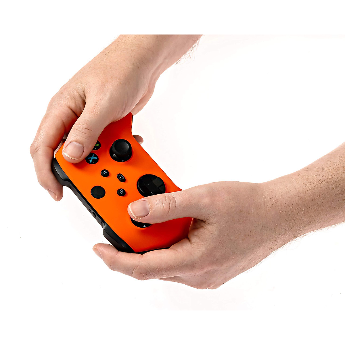 Xbox One Series X S Custom Soft Touch Controller - Soft Touch Feel, Added Grip, Neon Orange Color - Compatible with Xbox One, Series X, Series S