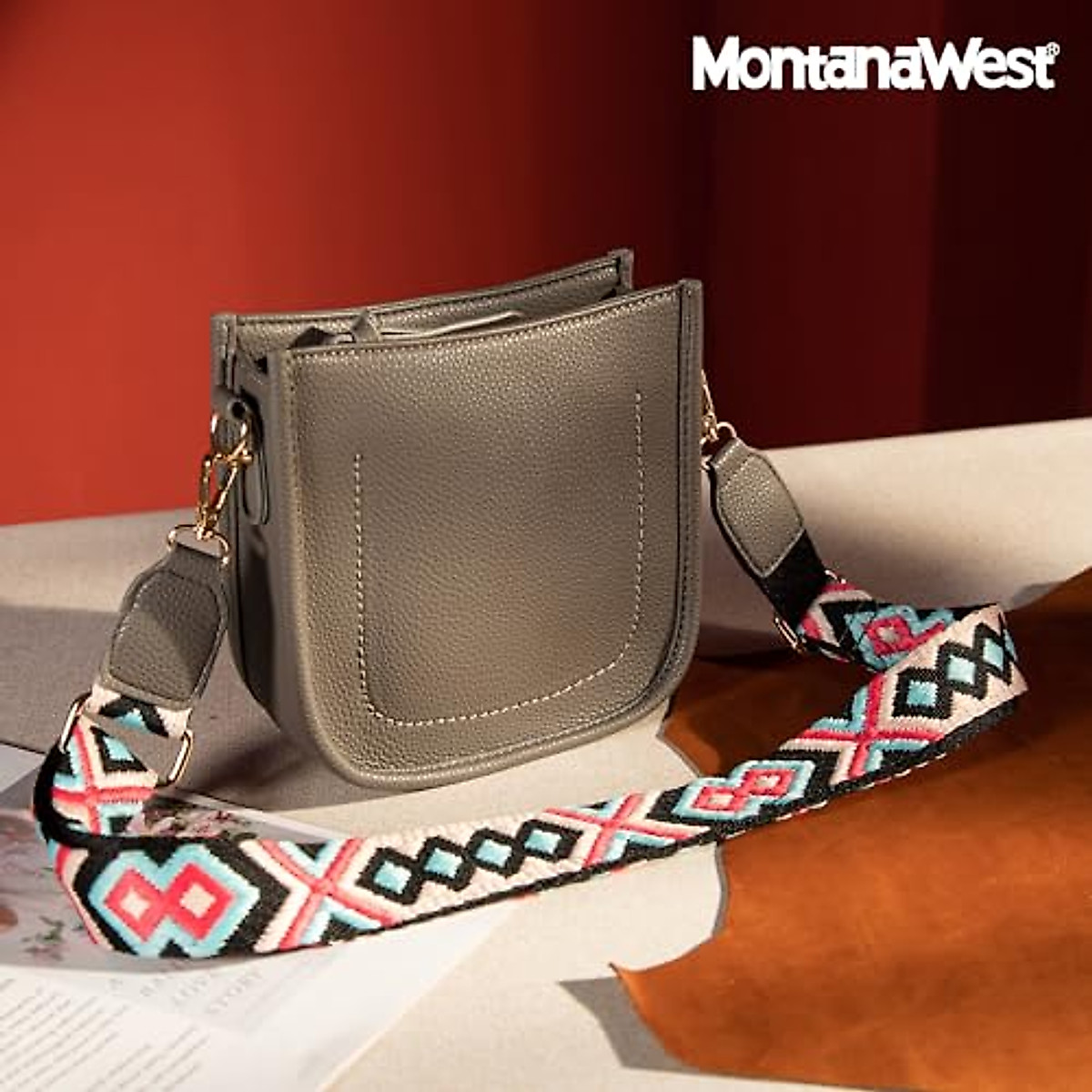Montana West Small Crossbody Bag for Women Mini Classic Lightweight Bucket Purse,MWC-077AGY