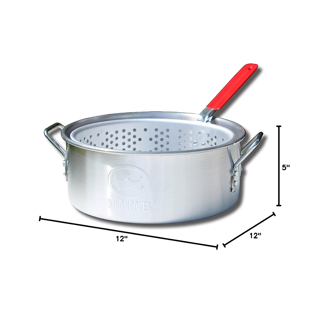 King Kooker KK2 9-Quart Aluminum Fry Pan with Basket