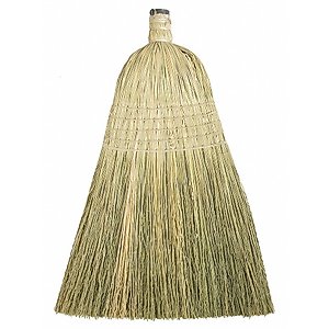 TOUGH GUY Natural 12" 100% Corn Household Broom Head