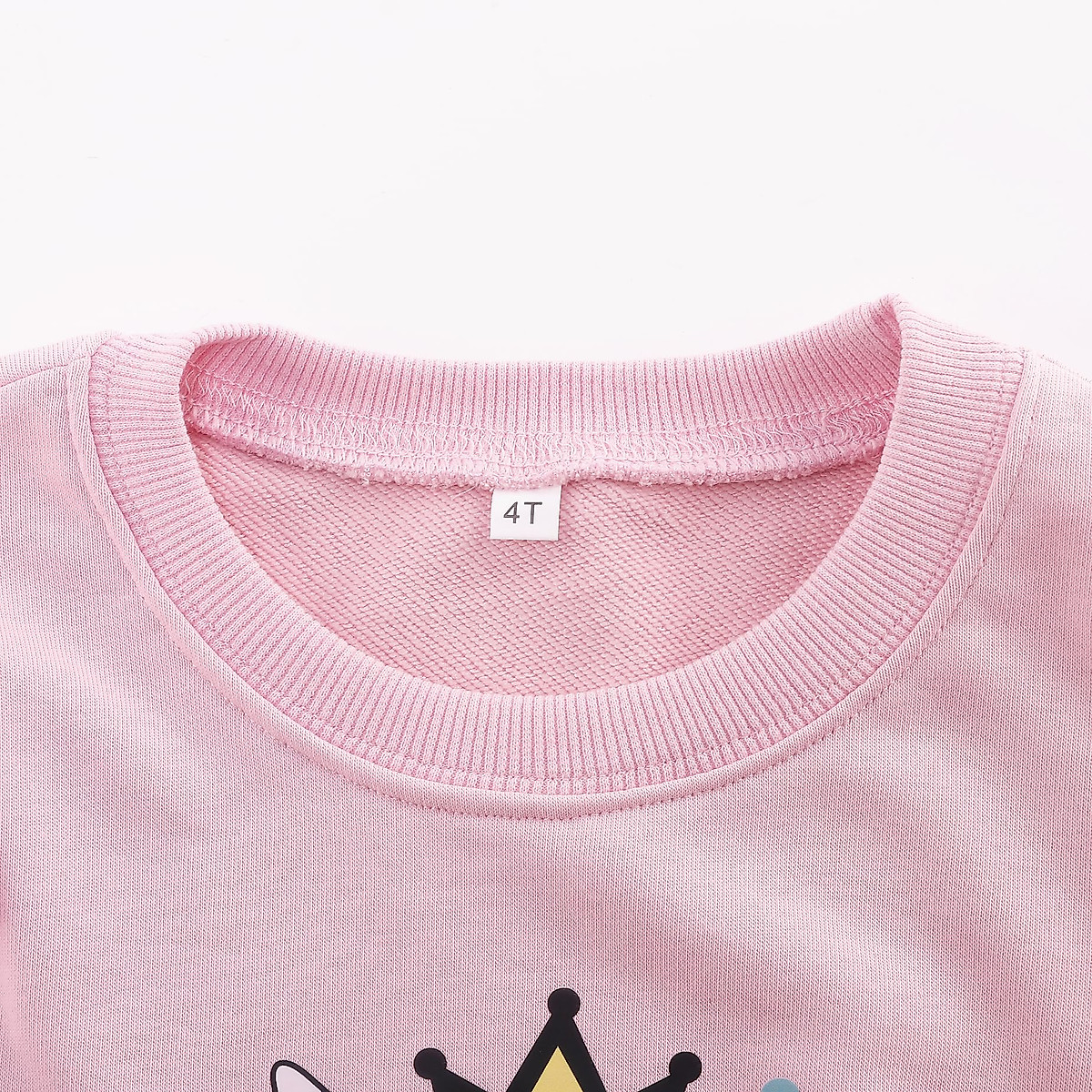 Baby Girl Sweatshirt Unicorn Dresses Long Sleeve Toddler Clothes Set Ruffle Sleeve Tops Tutu Tulle Skirt Kids 2 Piece Birthday Outfit 3t