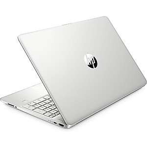 HP 2023 15'' HD IPS Laptop, Windows 11, Intel 4-Core Processor Up to 2.60GHz, 8GB SA RAM, 128GB SSD, HDMI, Super-Fast 6th Gen WiFi, Dale Silver (Renewed)