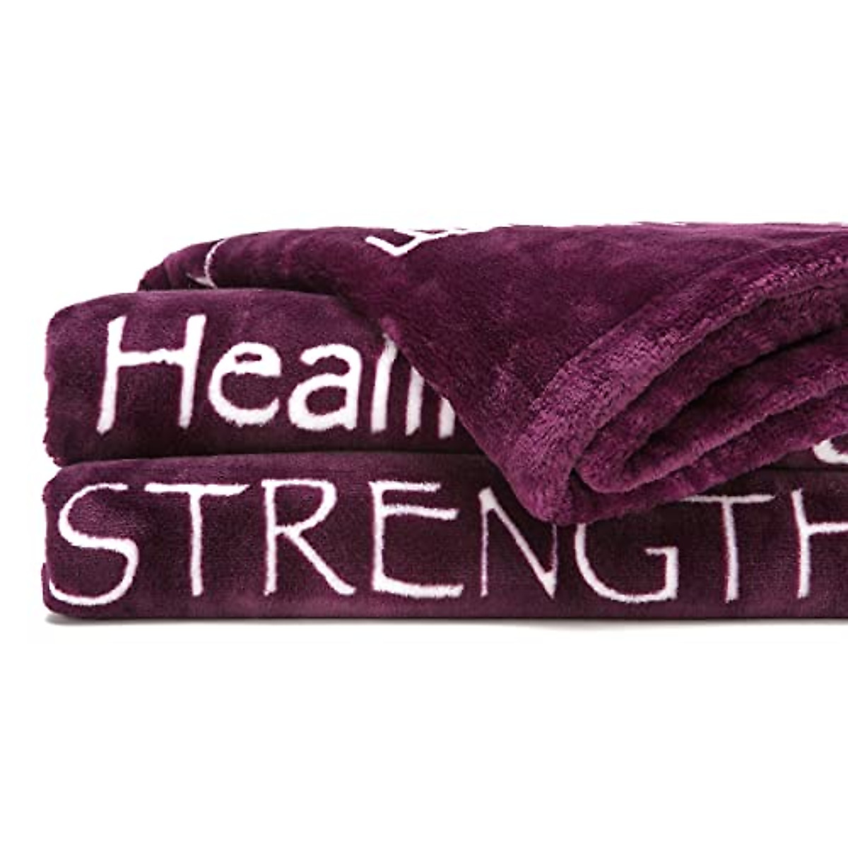 Chanasya Healing Thoughts Sympathy Caring Gift Message Throw Blanket - Prayer Comfort Thoughtful Encouraging Spirit Soft Blanket for Health Women Men Best Friend Cancer Sick Chemo Get Well Gift