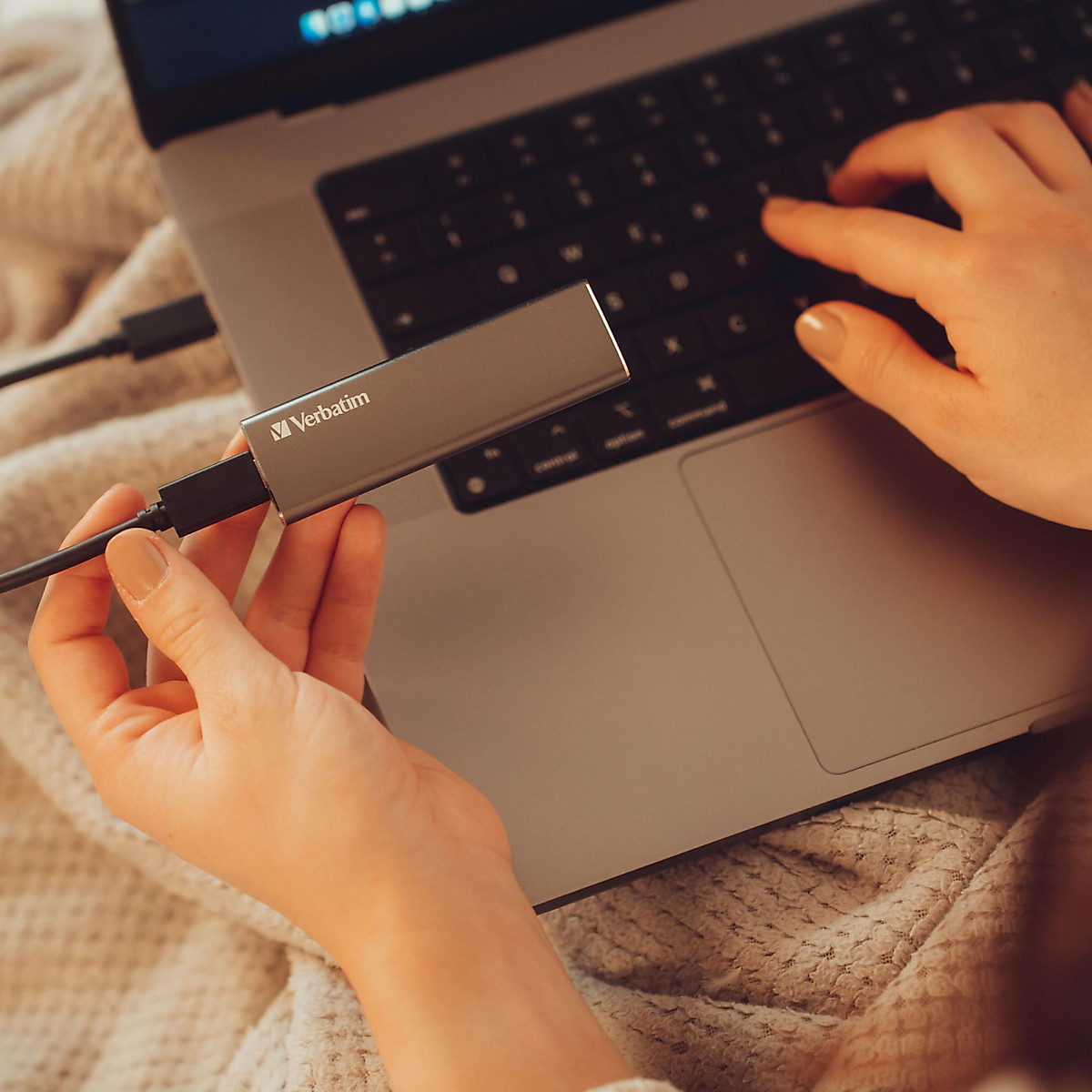 Verbatim 120GB Vx500 External SSD, USB 3.1 Gen 2 - Graphite (47441)