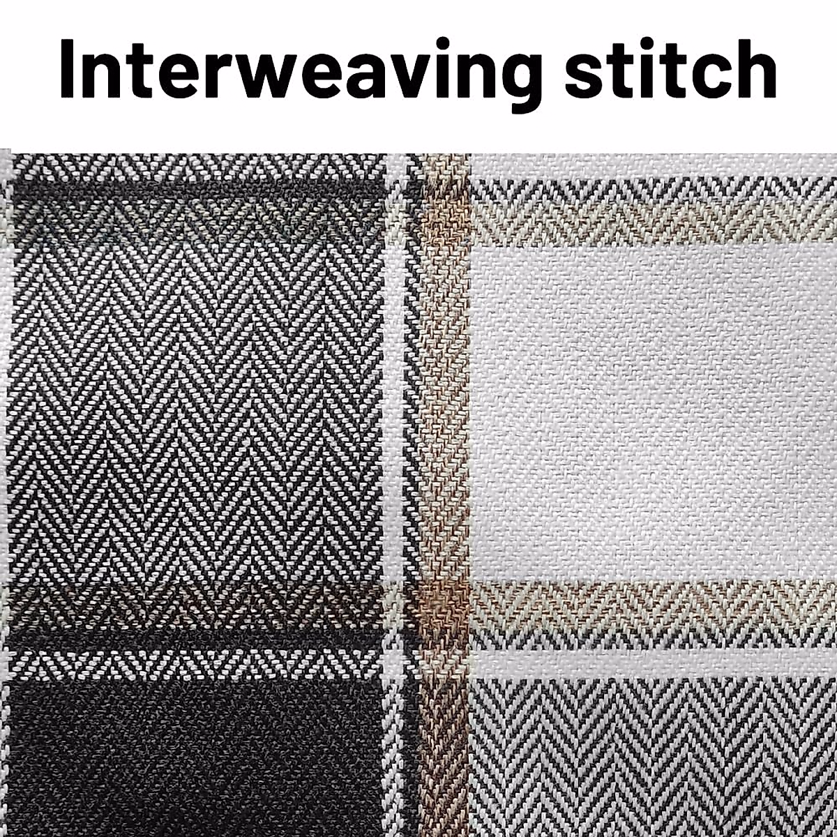 Balophily Sofa Square Throw Pillow Covers 18x18 Set of 2, Polyester Buffalo Plaid Couch Throw Pillow Cases, Black and White