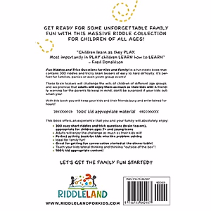 Fun Riddles & Trick Questions For Kids and Family: 300 Riddles and Brain Teasers That Kids and Family Will Enjoy - Ages 7-9 8-12 (Riddles for Kids)