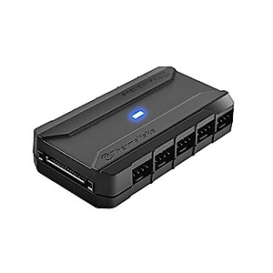 Thermaltake Core W200 Dual System Computer Case and Commander FP 10 Port PWM Fan Hub Bundle