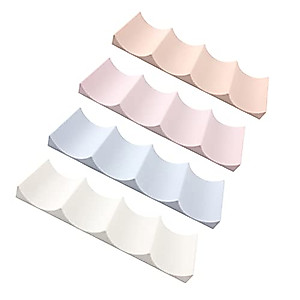 Hemoton 4pcs Bottles Can European Bar Cans or Stacks Stackable Style Cellar Shape Stacking Assorted Living Light Bottle Decor Refrigerator Wavy Storage: Countertops Beige, Shelf Organizer
