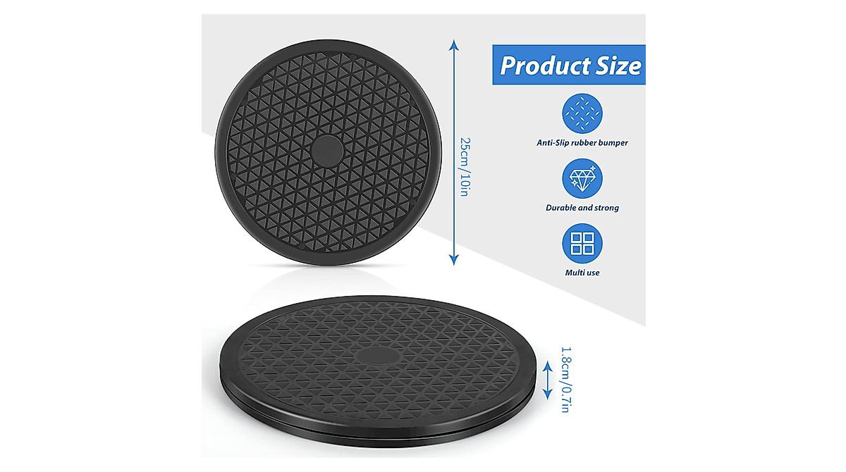 10-Inch Heavy Duty Rotating Swivel Stand - Versatile Turntable