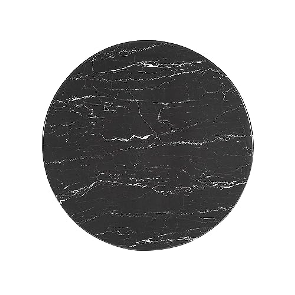 Modway Lippa Round Artificial Marble 28" Bar Table, Black Black