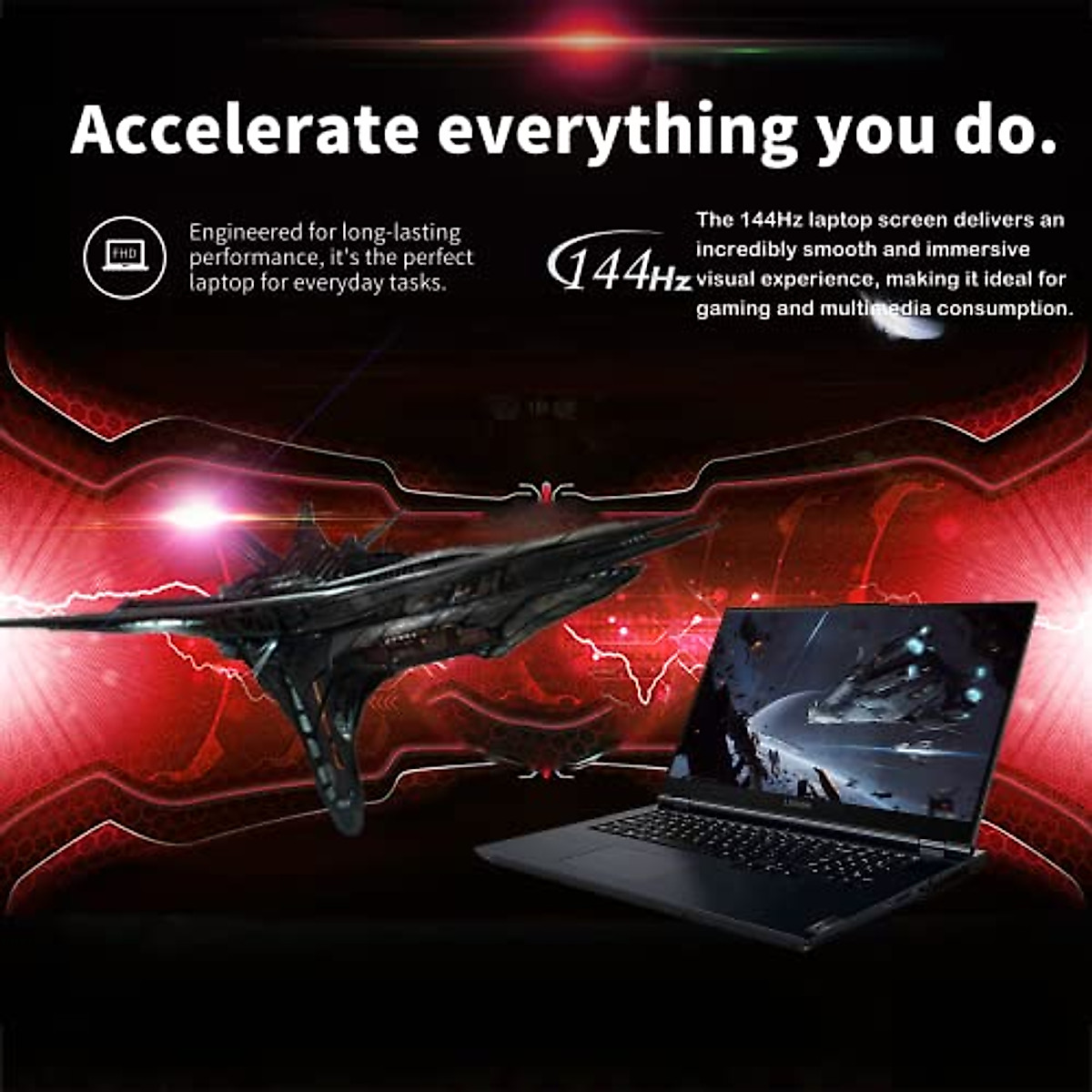 HP 2022 Victus 15.6" FHD 144Hz Gaming Laptop, Intel 12th Core i7-12650H, 16GB RAM, 512GB PCIe SSD, NVIDIA GeForce RTX 3050 Ti 4GB, Backlit Keyboard, Win 11 Pro, Mica Silver, 32GB Snowbell USB Card