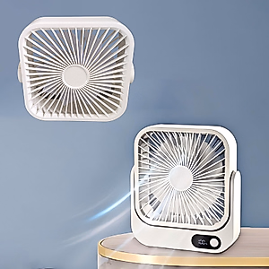 STRUGGANT Portable Fan for Cruise Ship Cabin,Cruise Ship Approved Fan,Cruise Fan with Magnetic Base for Stateroom Ceilings and Walls,USB Rechargeable Fan,Cruise Travel Essentials (1, White)