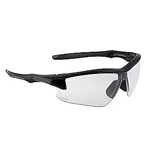 Howard Leight by Honeywell Uvex Acadia Shooting Glasses with Uvextreme Plus Anti-Fog Lens Coating, Clear Lens (R-02214)