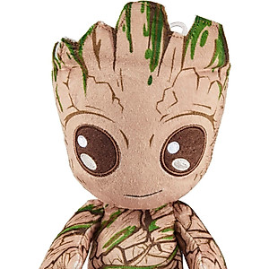 Marvel Plush Character Figure, 8-inch Groot Super Hero Soft Doll, Collectible Toy Gift for Kids & Fans Ages 3 Years Old & Up