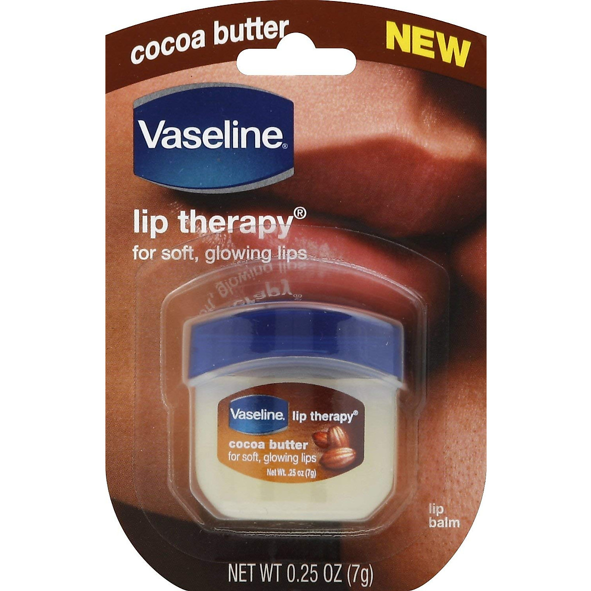 Vaseline Lip Therapy Cocoa Butter.25 oz (Pack of 2)