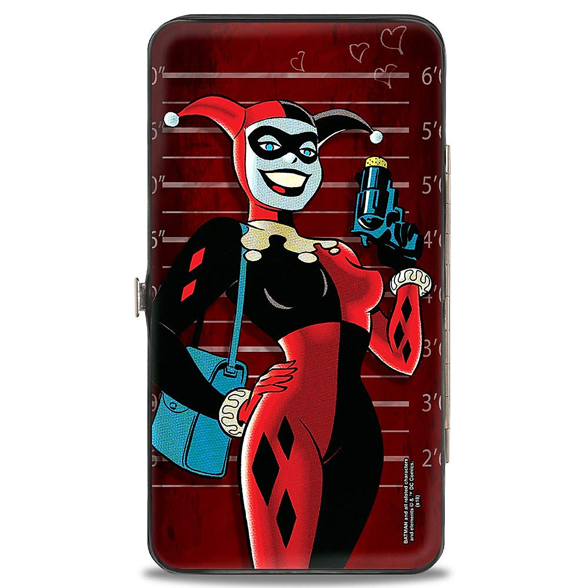 Buckle-Down Women's Hinge Wallet-Harley Quinn, 7" x 4"
