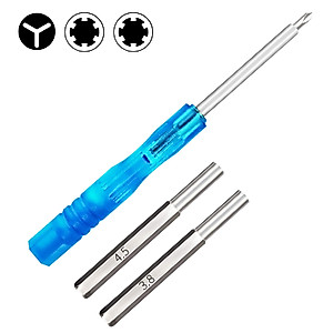 YXZHENG 10PCS 3V CR2025 Save Game Batteries Tabs with 3.8mm, 4.5mm and Y Security Screw Bits 3 Tools for Game boy Color Pokemon Blue, Red, Gold, Silver, and Crystal Save Batteries Battery (10XCR2025)