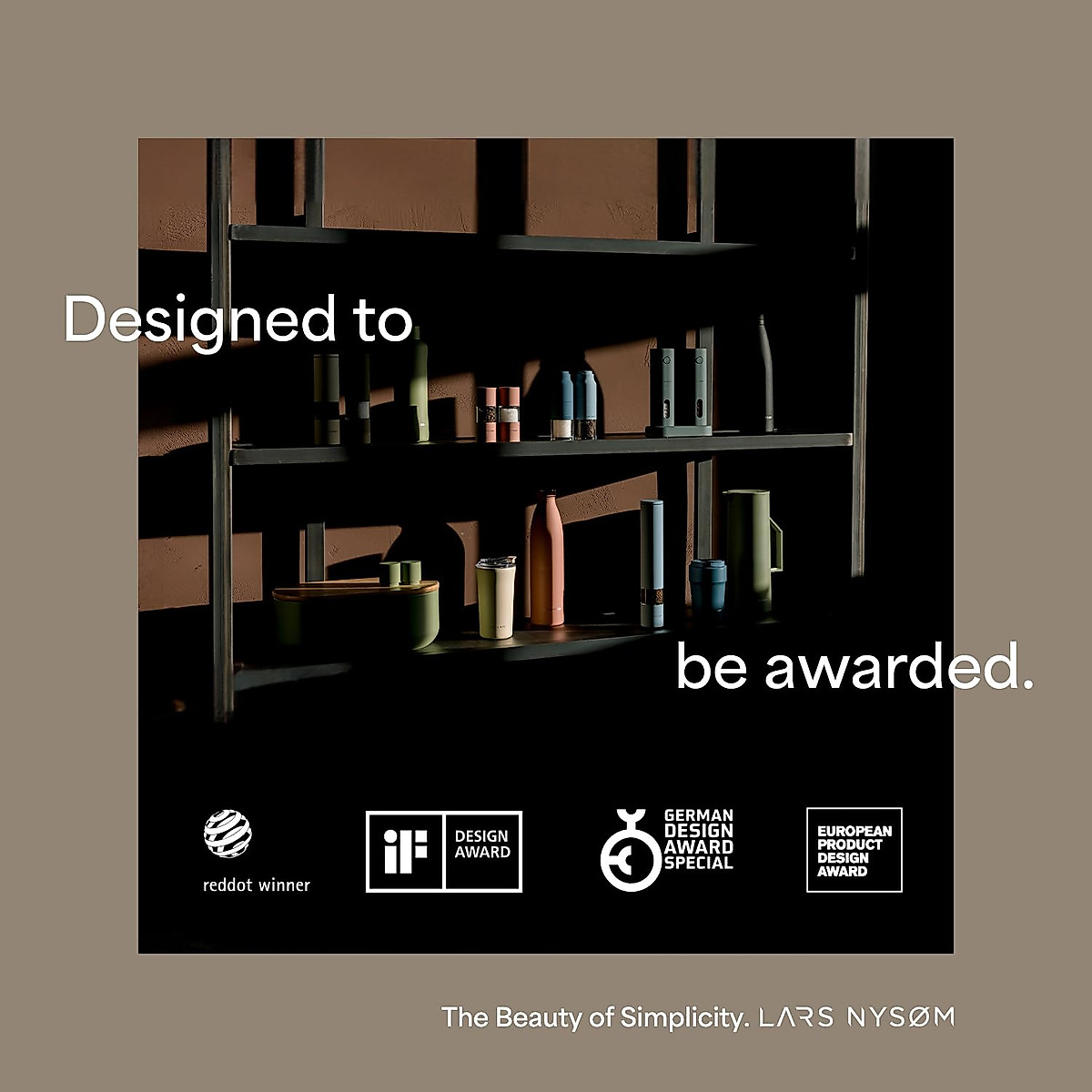 LARS NYSØM Bread Box I Bread Bin with Linen Bread Bag for Long-Lasting Freshness I Bread Box with Bamboo Lid Usable as Cutting Board I 13.4x7.3x5.3 in