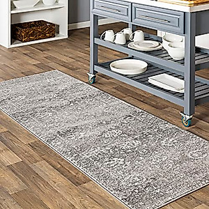 Mark&Day Area Rugs, 5x7 Kedrick Transitional Charcoal Area Rug, Gray/White/Black Carpet for Living Room, Bedroom or Kitchen (5'3" x 7'3")