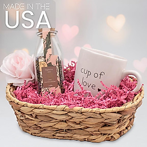 MagicWater Supply Crinkle Cut Paper Shred Filler (2 LB) for Gift Wrapping & Basket Filling - Pink