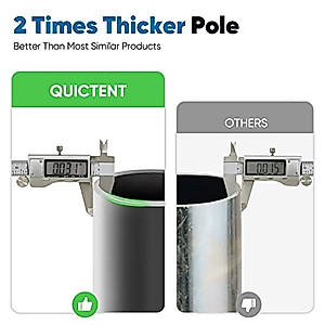 Quictent 10’x20’ Carport Heavy Duty Car Canopy Galvanized Car Shelter with Reinforced Steel Cables and Ground Bars-Beige