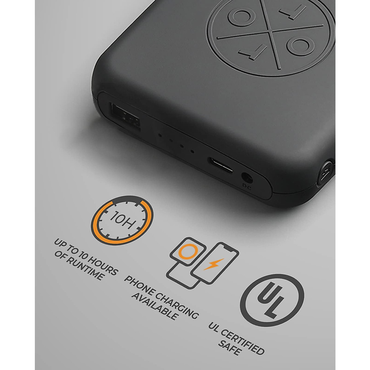 ORORO Men's Heated Jacket with Battery, Heated Coat with Detachable Hood (Charger Not Included) (Green, XL)