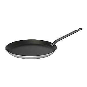 De Buyer CHOC INTENSE Nonstick Crepe & Tortilla Pan - 12” - Ideal for Making & Reheating Crepes, Tortillas & Pancakes - 5-Layer PTFE Coating - Made in France