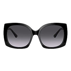 Dolce & Gabbana Women's Round Fashion Sunglasses, Black/Light Grey Gradient Black, One Size