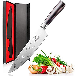 imarku Chef Knife 8 inch, High-Carbon Stainless Steel Pro Kitchen Knife with Ergonomic Handle and Gift Box, Chef's Knives for Professional Use, Gifts for Women Men