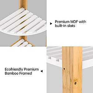 Ruichang Corner Shelf Stand 3 Tier - Corner Stand for Corner Display and Storage in Bathroom, Living Room, Bedroom