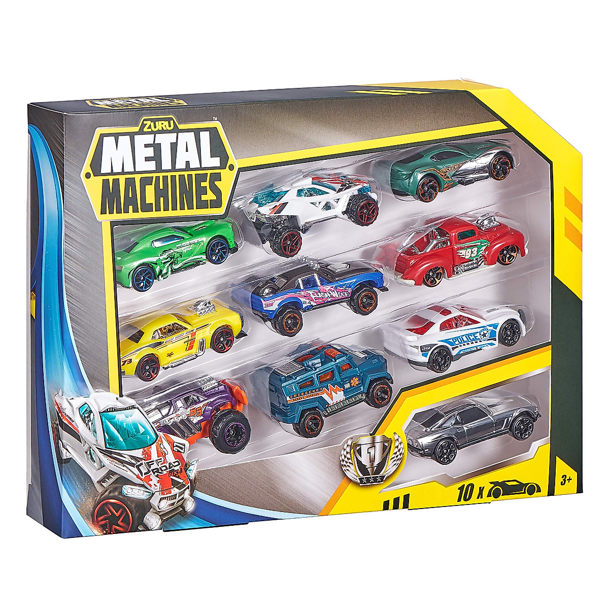 Metal Machines Mini Racing Car Toy Series 2 by ZURU (20 Pack) Collectible Mini Vehicle Toy Cars for Boys Kids Gift Set