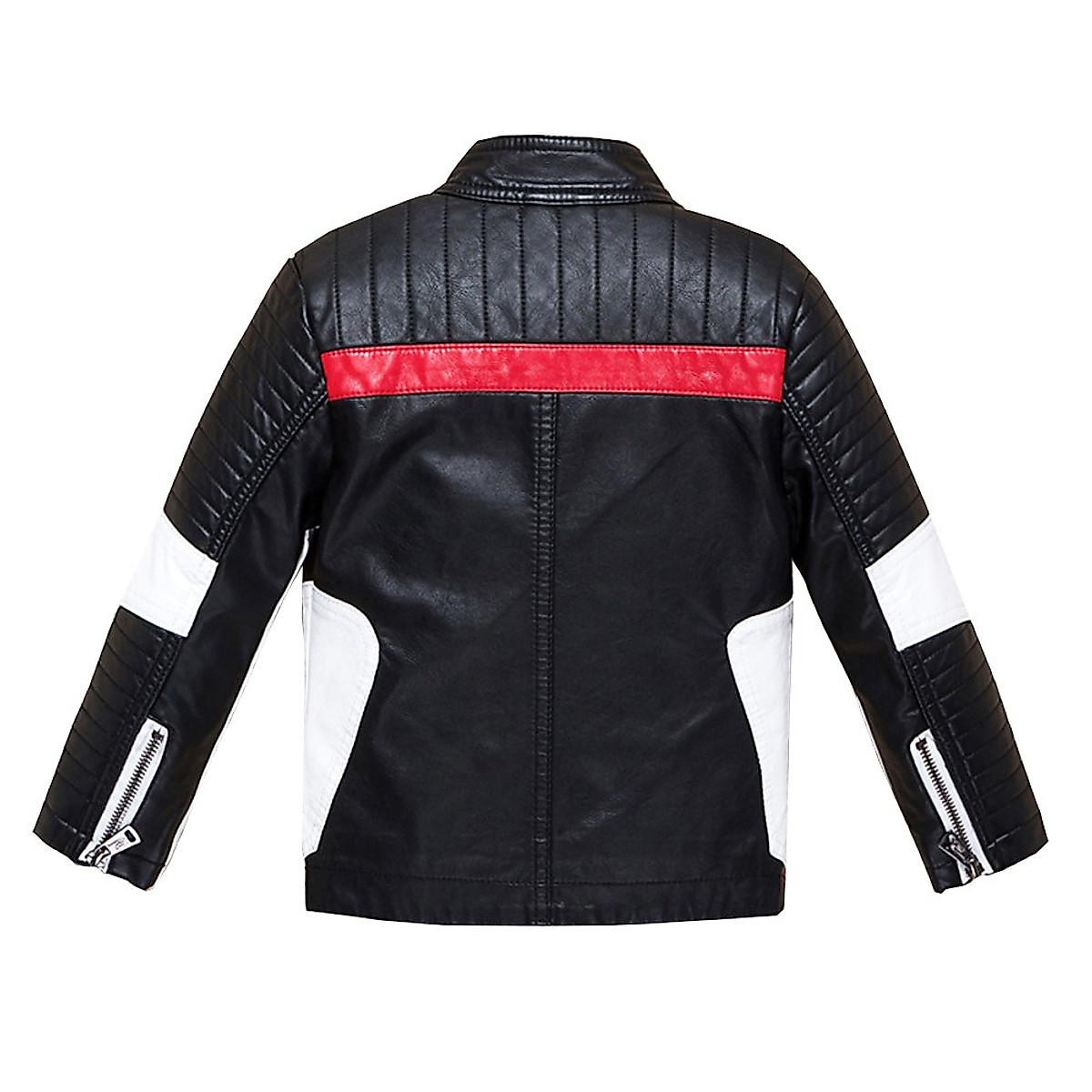 BUDERMMY Boys Leather Motorcycle Pilot Jackets Toddler Coats Black Size 11