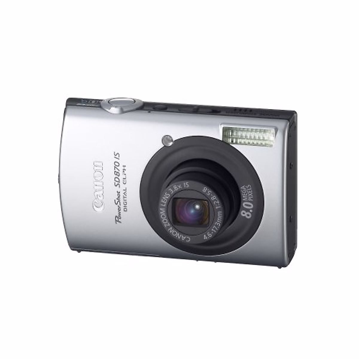 Canon PowerShot SD870IS 8MP Digital Camera with 3.8x Wide Angle Optical Image Stabilized Zoom (Black)