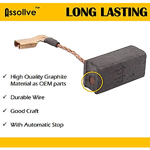 4PCS N097696 Replacement Carbon Brushes Compatible with DWE4011,DWE4120,DWE4012,DWE4100,DWE4887,DWE4120N and More