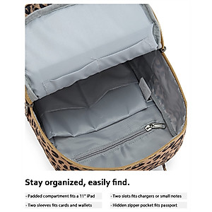 HotStyle BESTIE+ Fashion Mini Backpack for Girls & Kids, Small Diaper Bag Backpack, Cute for Travel, Hiking & Day Trip, Cheetah, Brown