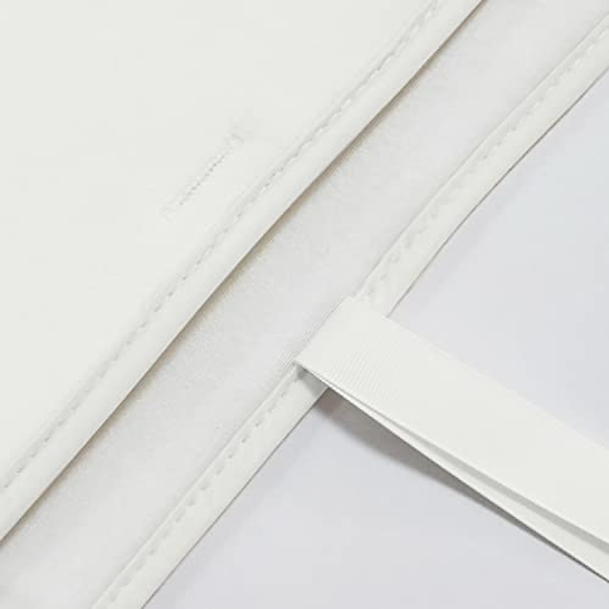 Vjningu Crib Rail Covers, Wrapped Rail Cover 3 Pcs (One Set) Anti-Collision Strip Corner Cover for Teething Bed Guardrail Cover Furniture Boys & Girls for Standard Crib（White）