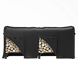Regal Flame 8 Foot Black Water Resistant Firewood Log Rack Cover