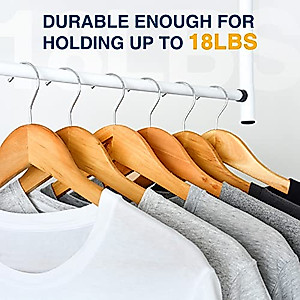Ulimart Wooden Hangers Pack of 20 Wooden Shirt Hangers Durable Wood Hangers Ideal for Laundry & Everyday Use,Heavy Duty Hangers Clothes Hanger for Dress,Coats, Camisole,(Natural)