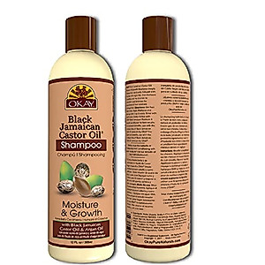 OKAY BLACK JAMAICAN CASTOR OIL MOISTURE GROWTH SHAMPOO 12oz / 355ml