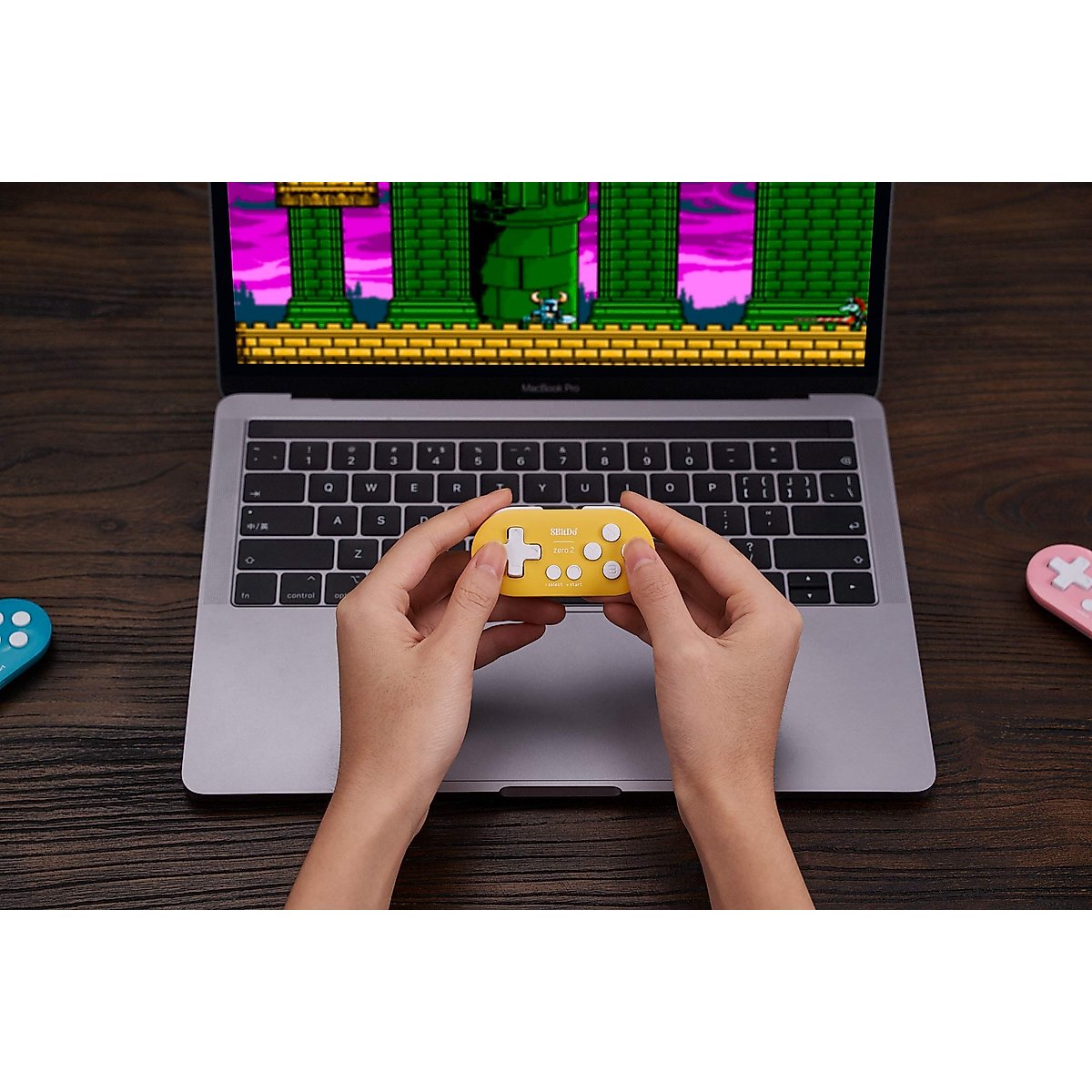 Nargos 8BitDo Zero 2 Mini Game Controller and 8BitDo Wireless Adapter 2