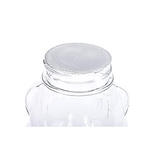 Little Giant Plastic Bear Bottle Honey Squeeze Bottle with Flip-top Lid (12 Ounce, 12 Pack) (Item No. HBEAR12)