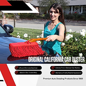 California Car Duster 62442 Standard Car Duster with Wooden Handle