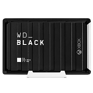 Western Digital BLACK 12TB D10 Game Drive for Xbox - Desktop External Hard Drive HDD (7200 RPM) with 1-Month Xbox Game Pass - WDBA5E0120HBK-NESN