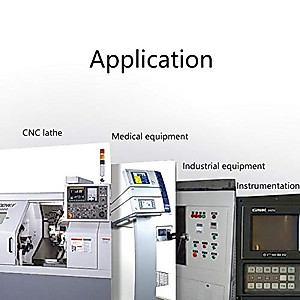Switch 2Pcs for Industrial Equipment for CNC Lathes(Yellow)
